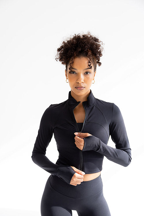 Luxe Crop Jacket – Fitness Fusion Lifestyle